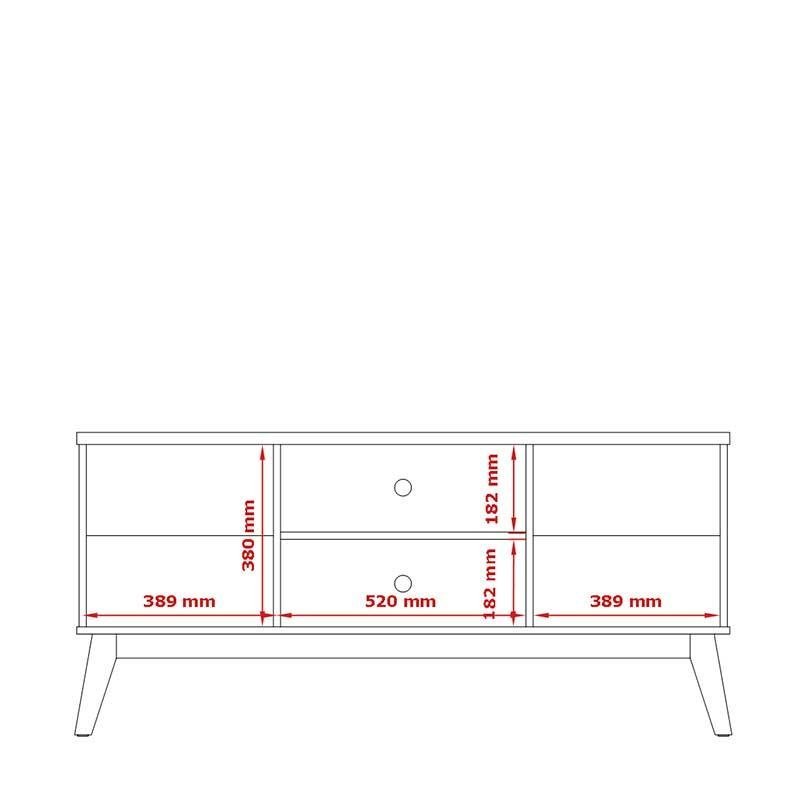 Rack Para TV Sala 46 Polegadas 140cm Prism 1.4 Patrimar Branco/Cinamomo ...