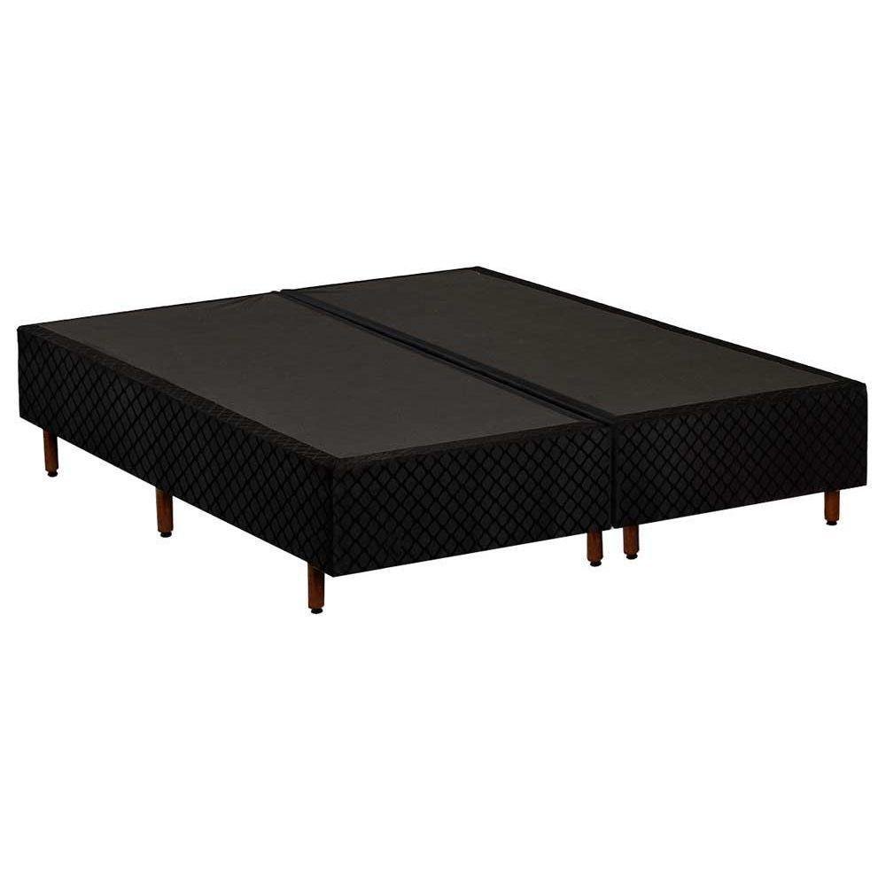 Cama Box Base Queen Universal Rústico Black (158x198x25) - Polar ...