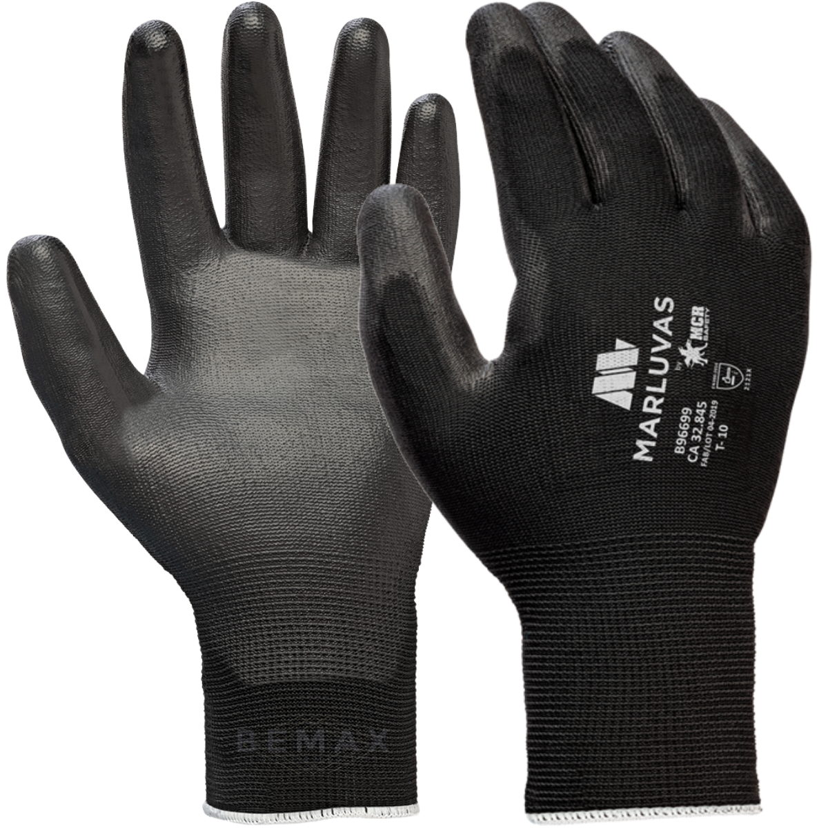 12 Prs Luva Segurança Epi Mecanico Manutenção Multitato Pu - G-9 ...