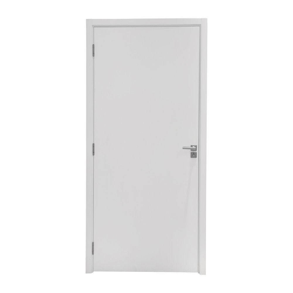 Kit Porta Branca Lisa 100x235 Cm C/dobradiça Inox Batente de 14 À 19cm ...