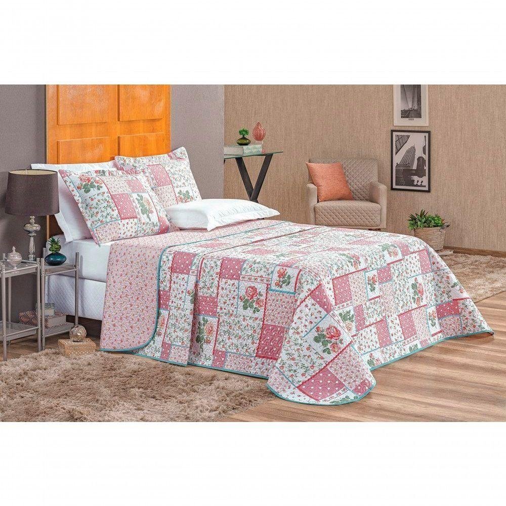 Colcha Estampada Dupla Face Bouti Queen 03 Peças - Lidian | MadeiraMadeira
