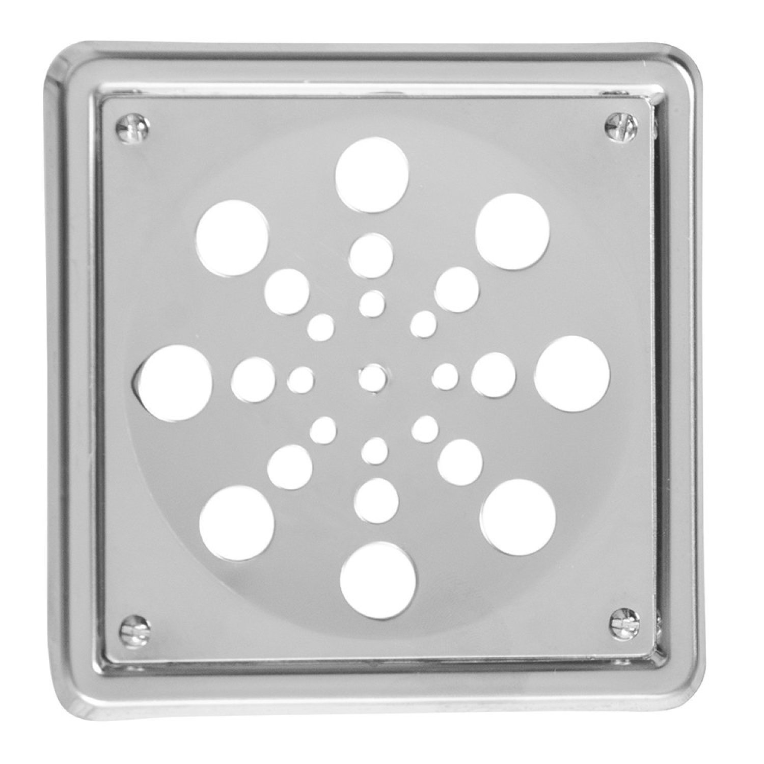 Grelha Quadrada em Aço Inox 10,2x10,2cm com Caixilho Astra | MadeiraMadeira