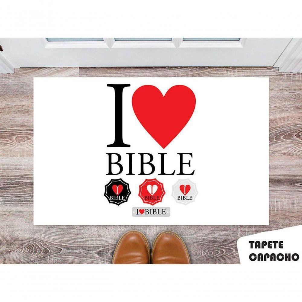 Tapete Capacho I Love Blible | MadeiraMadeira