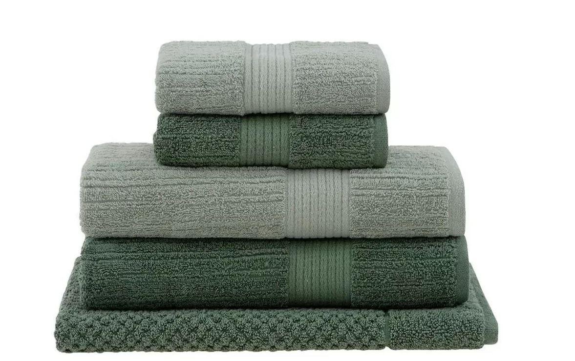 Jogo Toalha Banho Fio Penteado Canelado 5 Peças Buddemeyer | MadeiraMadeira