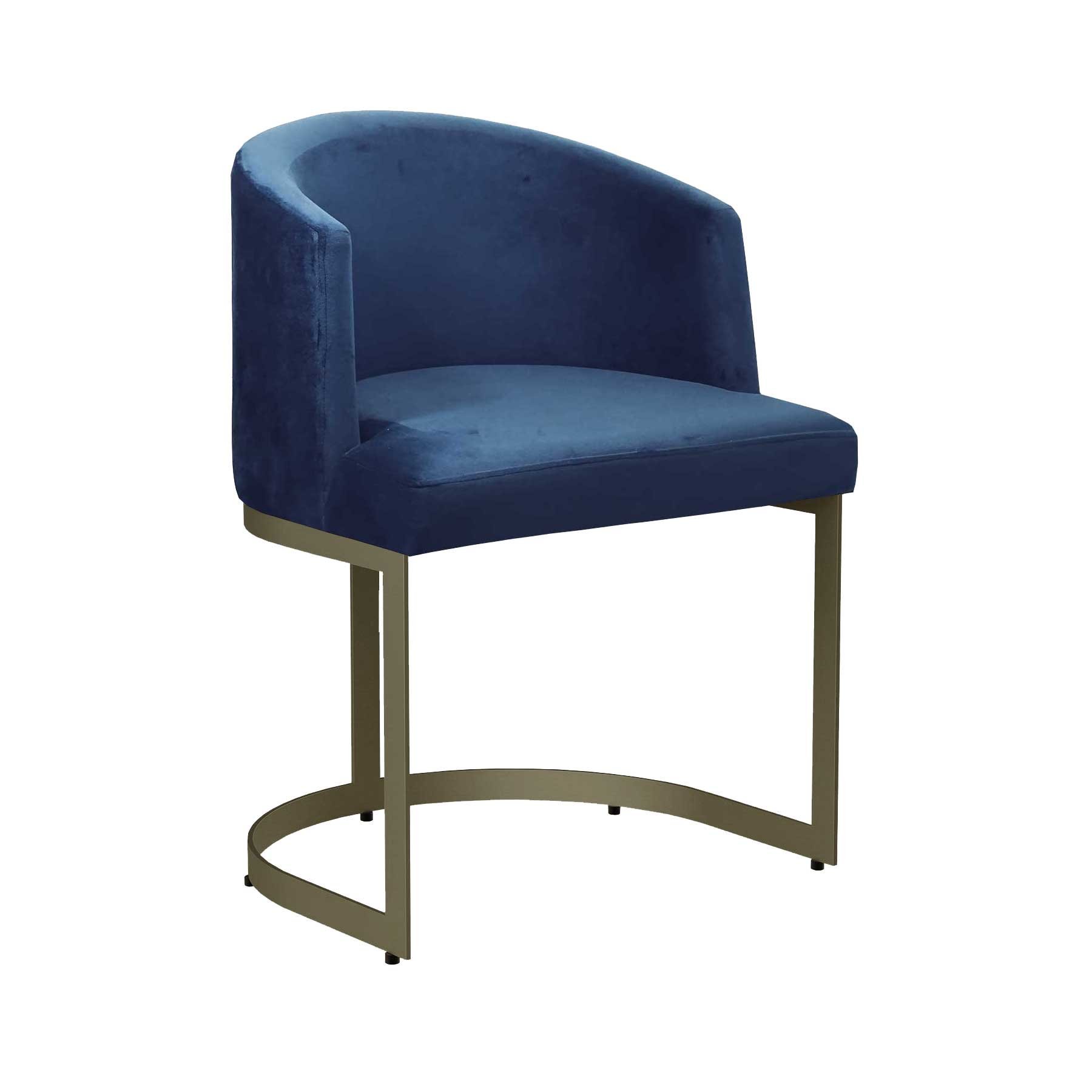 Cadeira Poltrona Aco Carbono Base Dourada Estofada Arkadina Curvo Suede ...