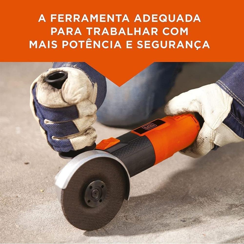Esmerilhadeira Lixadeira Angular Black+Decker 110V Ou 220V | MadeiraMadeira