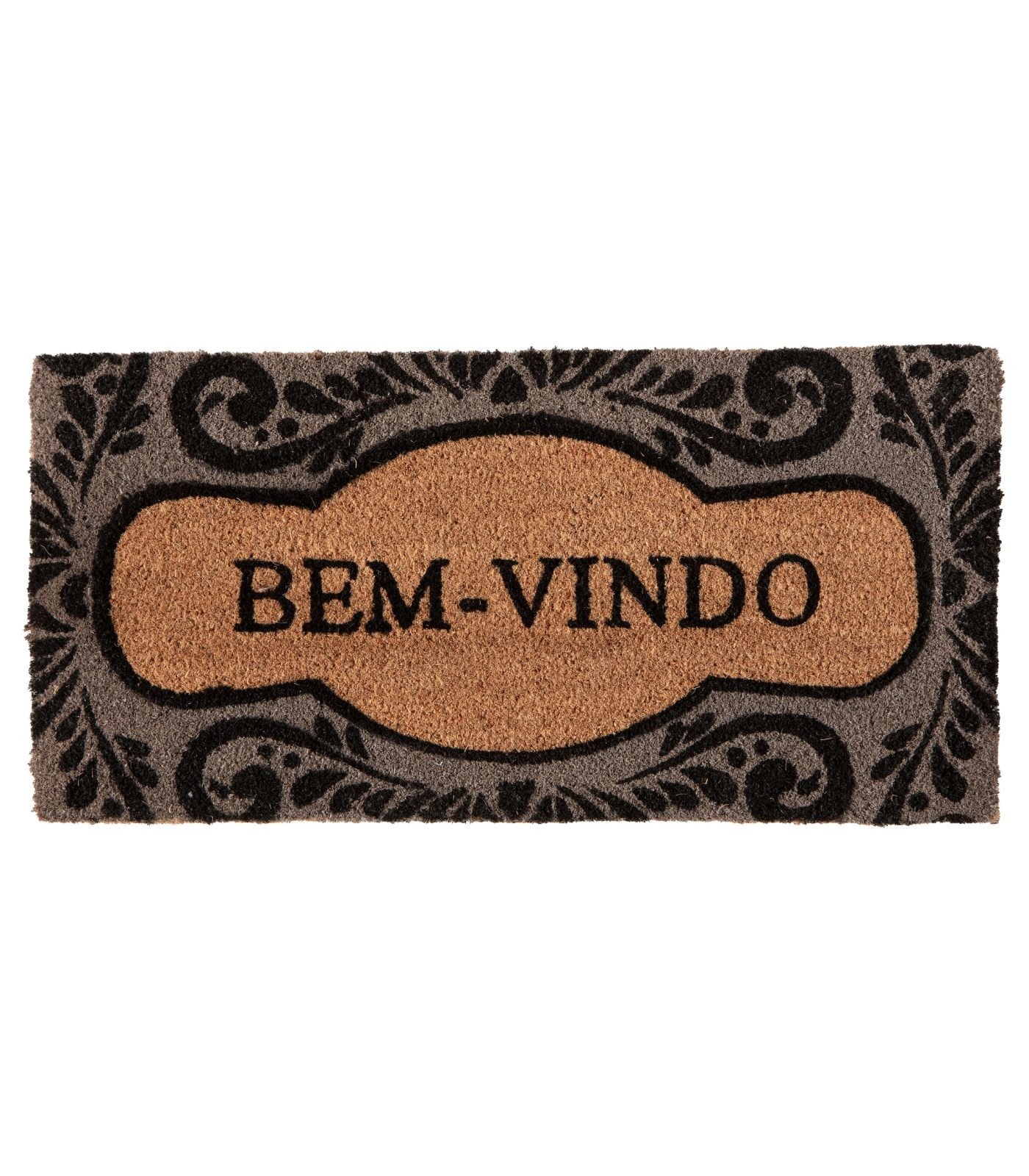 Capacho Fibra De Coco Corttex Cinza UN | MadeiraMadeira