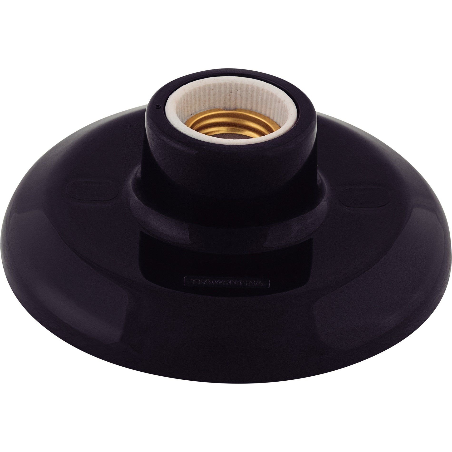 Plafon Tramontina E27 com Soquete de Porcelana 4 A 250 V Preto Tramontina | MadeiraMadeira