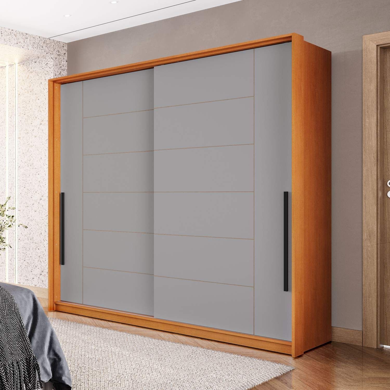 Guarda Roupa 180,1cm com 2 Portas de Correr e 2 Gavetas 240844 Lisboa ...