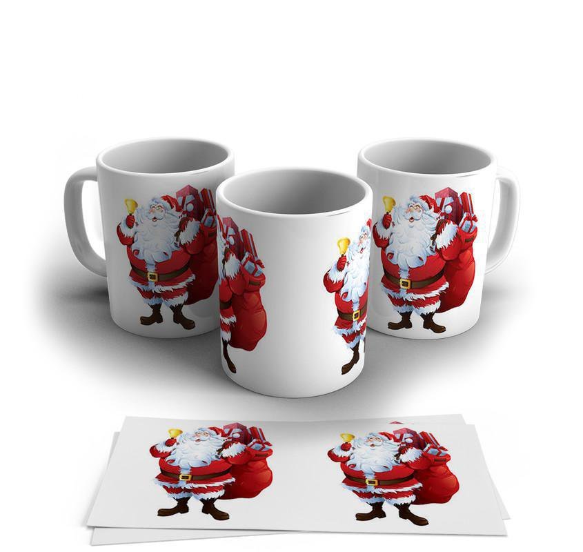 Caneca Personalizada De Natal Com Papai Noel 4981 | MadeiraMadeira