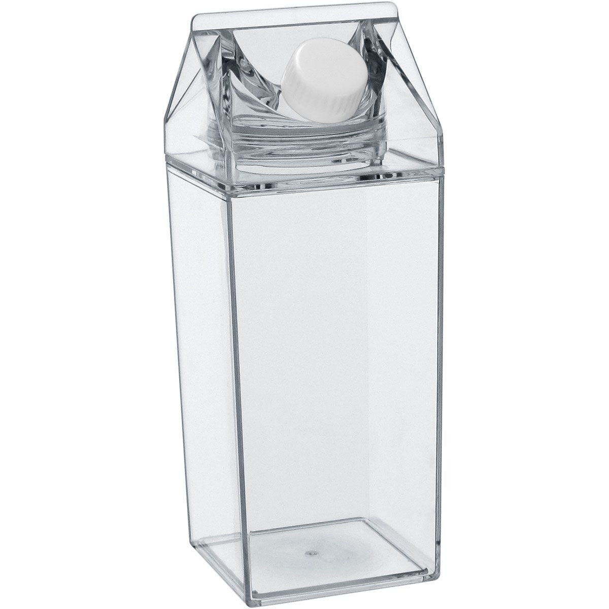 Garrafa Caixa de Leite Leiteira Home&co com Duas Tampas Acrilico 750ml ...