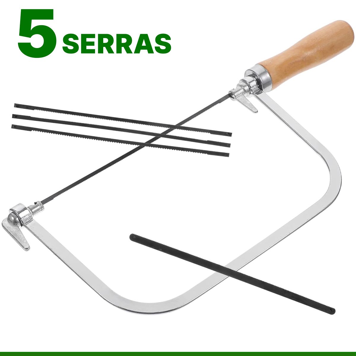 Mini Arco de Serra para Trabalhos Artesanais e Manuais 5 Lâminas Snel ...