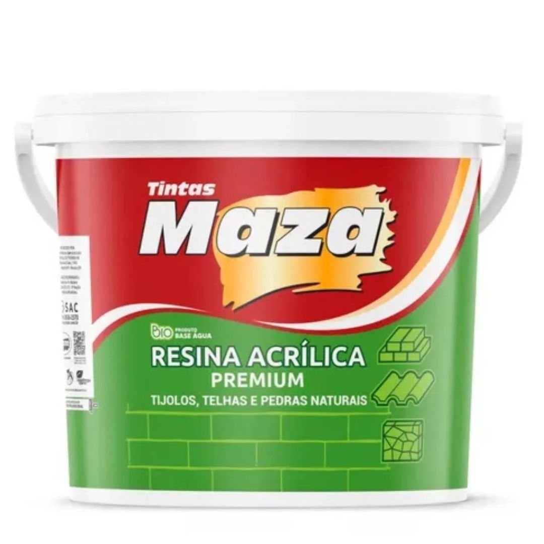 Resina Acrílica Cerâmica Telha 3,6 Lts - Maza | MadeiraMadeira