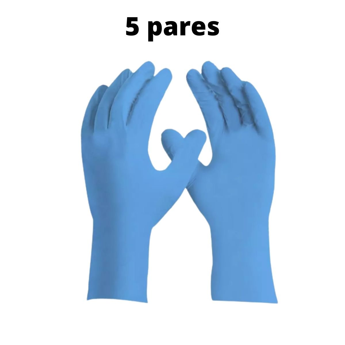 Kit 5 Luvas Nitrílica Descartável Sensiflex Flex Danny Proteção Química ...