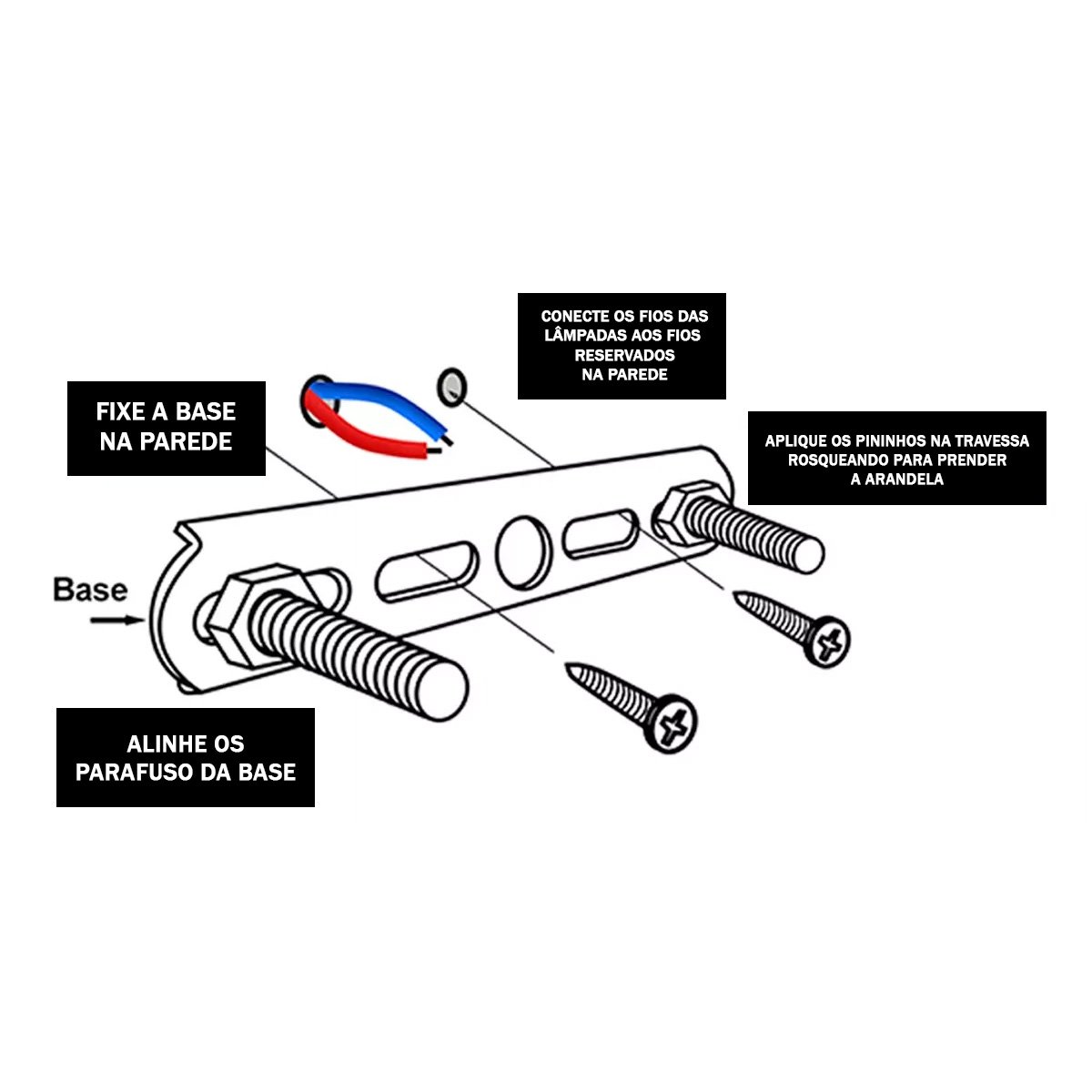 Kit 2 Unidades Arandela de Parede Inclinada Dourado Vidro Globo Fosco ...