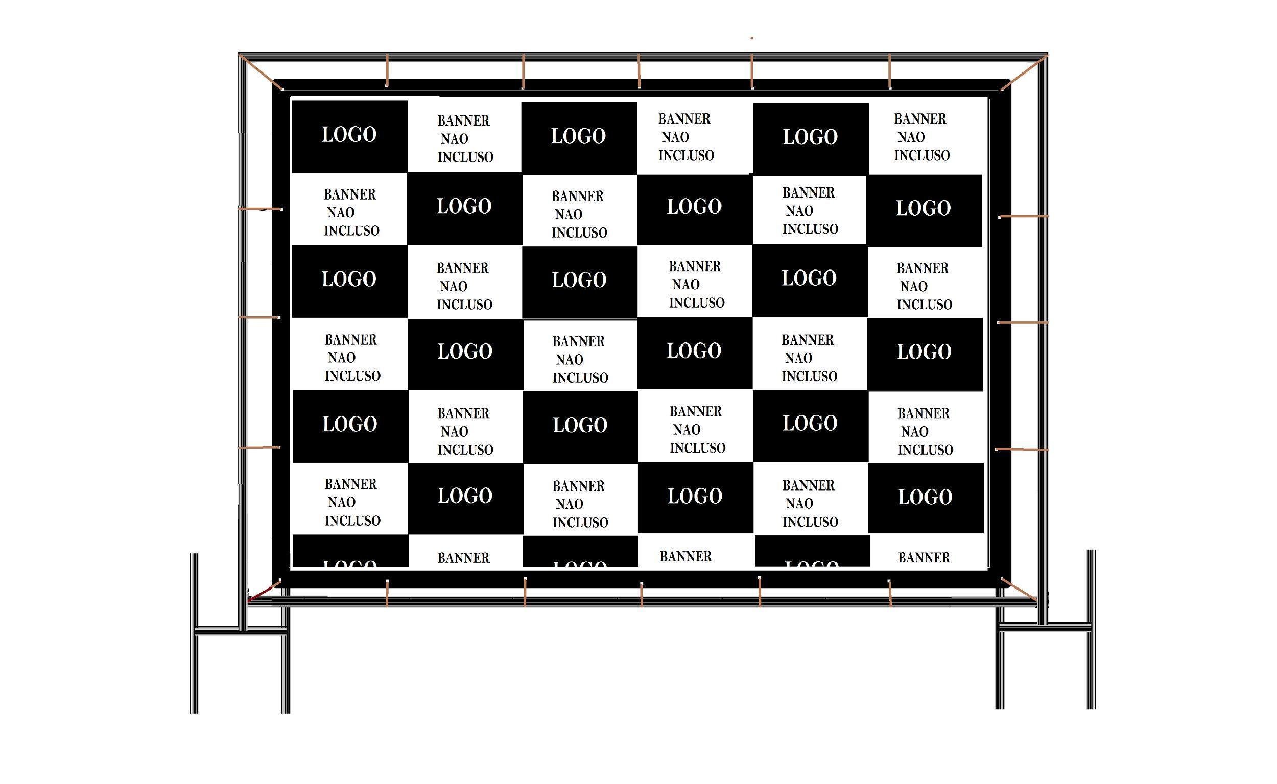 Estrutura Backdrop Suporte Banner 3x2.5 Profissional Fechado ...