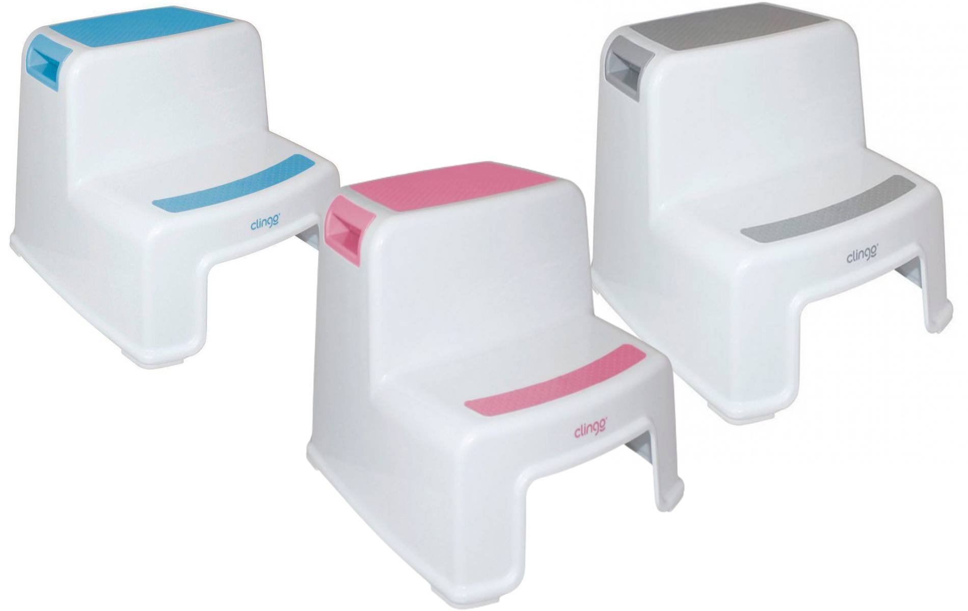 Escada banquinho infantil dois degraus antiderrapante Clingo ...