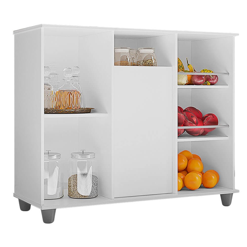 Fruteira Multiuso para Cozinha 1 Porta Lavínia Branco - Ambiance Móveis ...