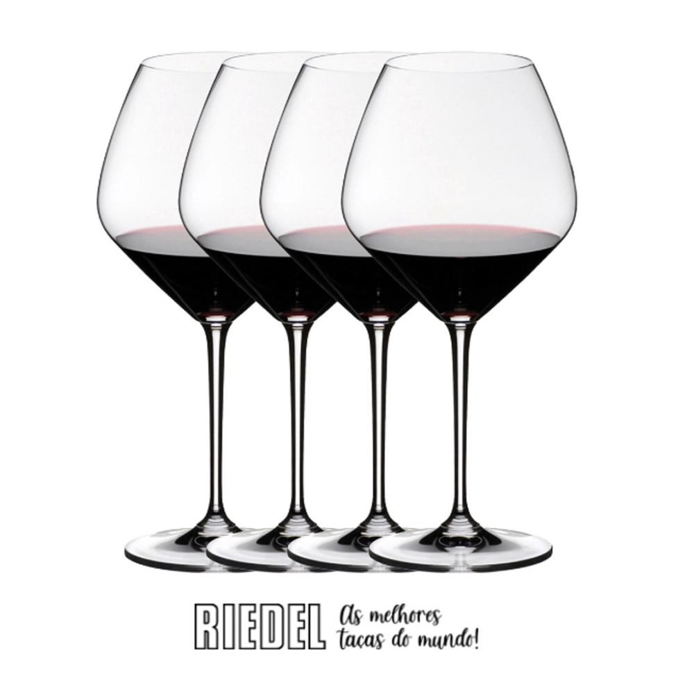 Jogo com 4 Taças de Vinho Extreme Pinot Noir Cristal Riedel ...