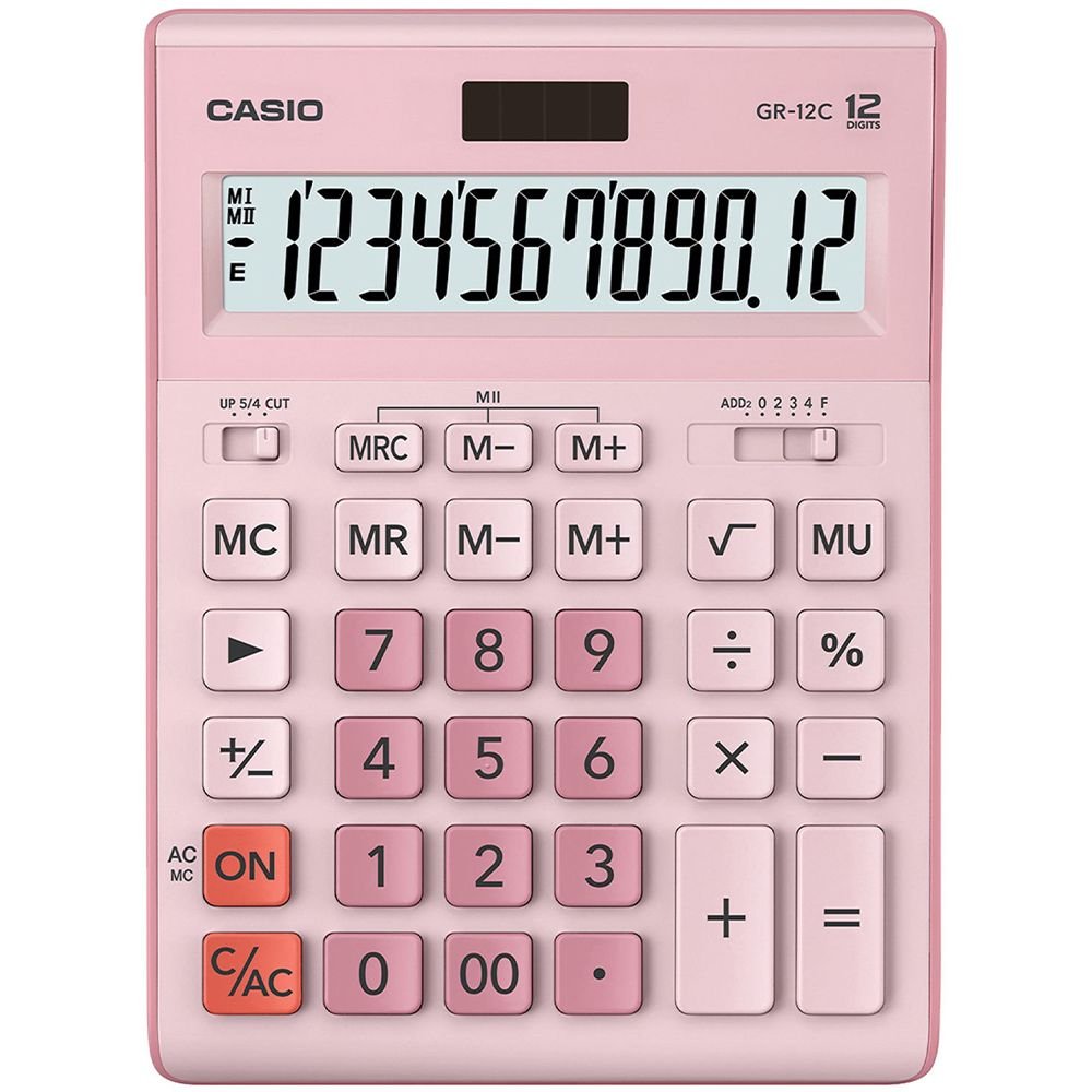 Calculadora Compacta Casio GR-12C PK - Rosa | MadeiraMadeira