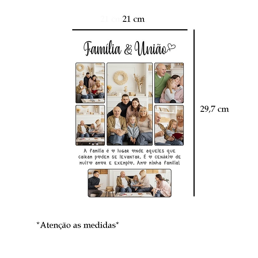 Placa Decorativa Família Personalizada *ATENÇÃO AS MEDIDAS ...