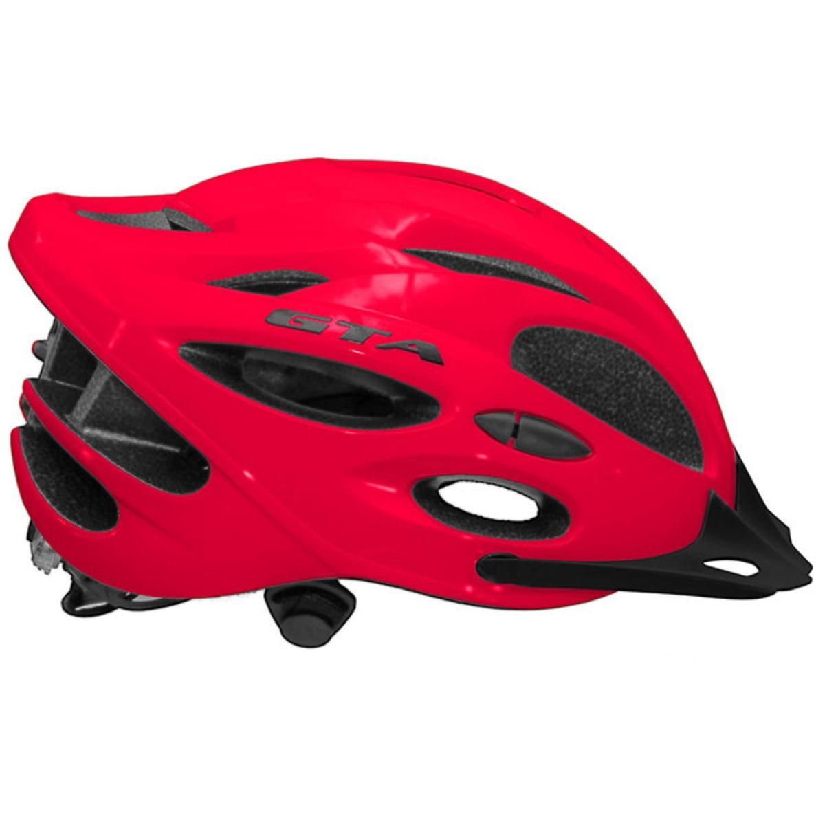 Capacete Bike Ciclismo Vermelho MTB Start GTA Sinalizador Traseiro ...