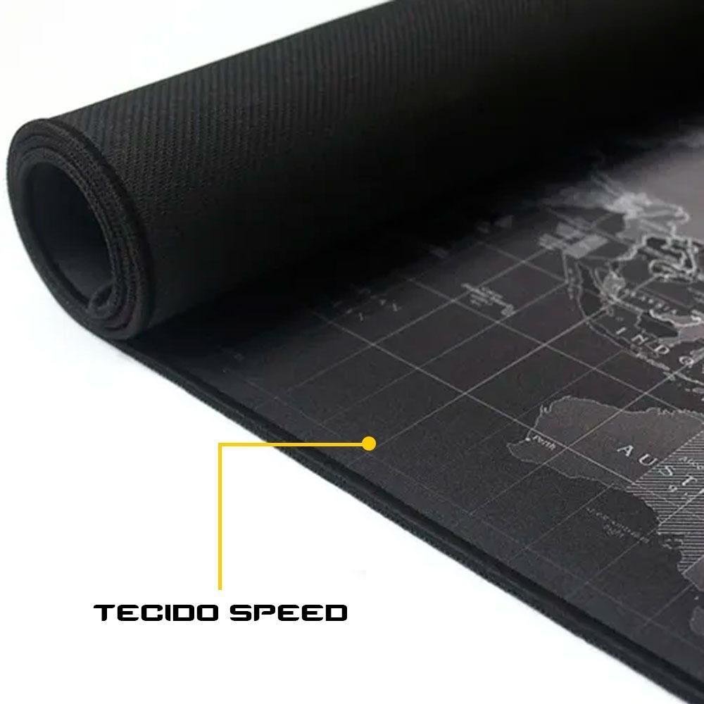 Mousepad Gamer Grande Speed Mapa Mundi 80x30 Alta Definição ...