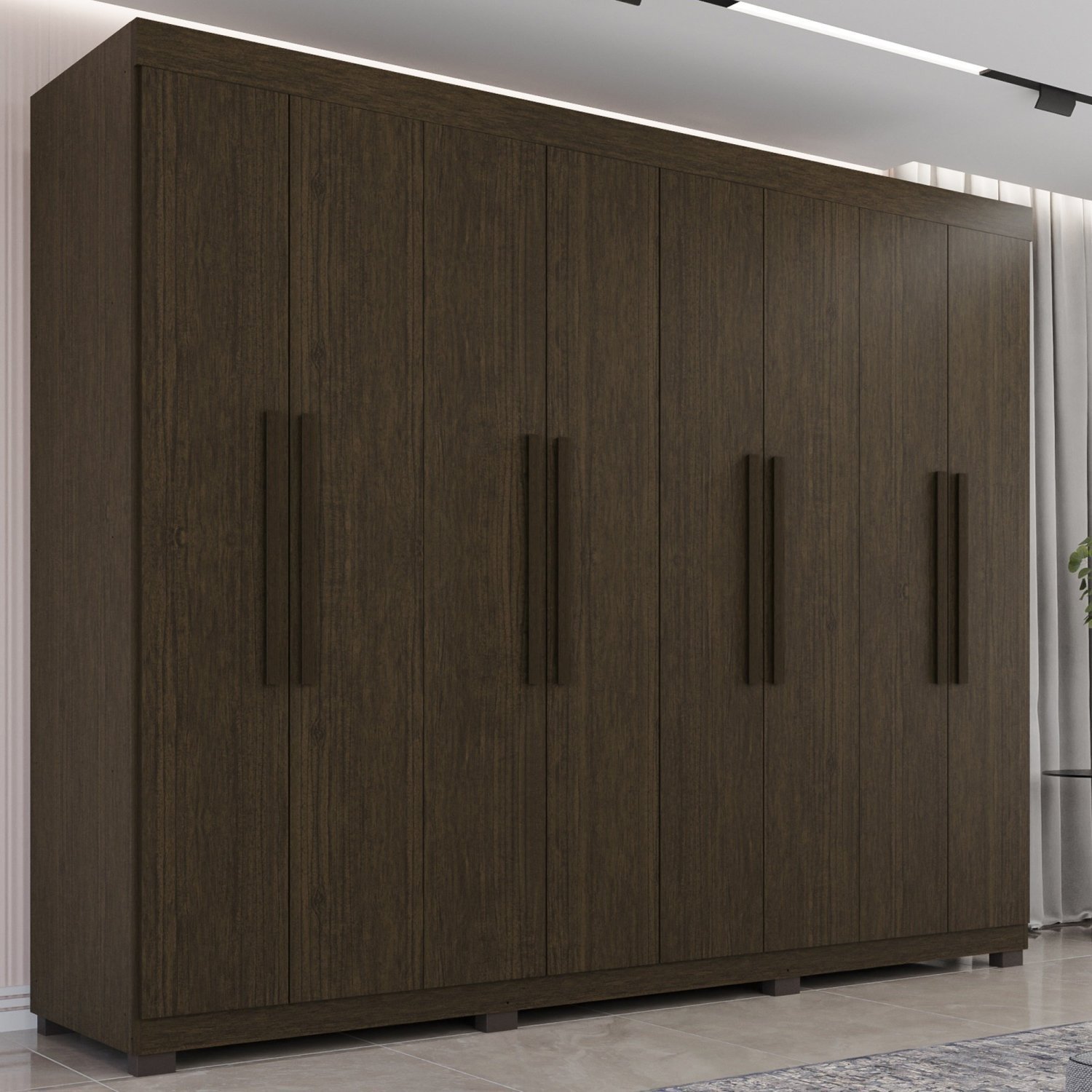 Guarda-roupa 8 Portas 4 Gavetas Milano | MadeiraMadeira