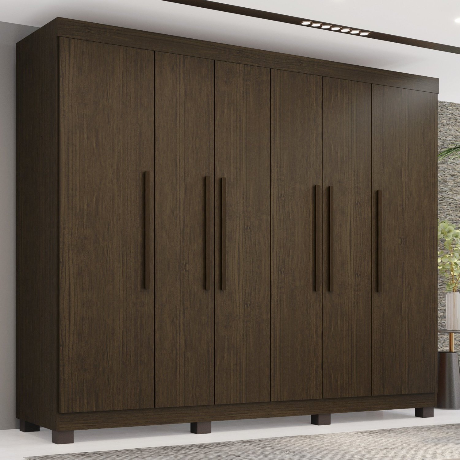 Guarda-roupa 6 Portas 4 Gavetas Londres Prime | MadeiraMadeira