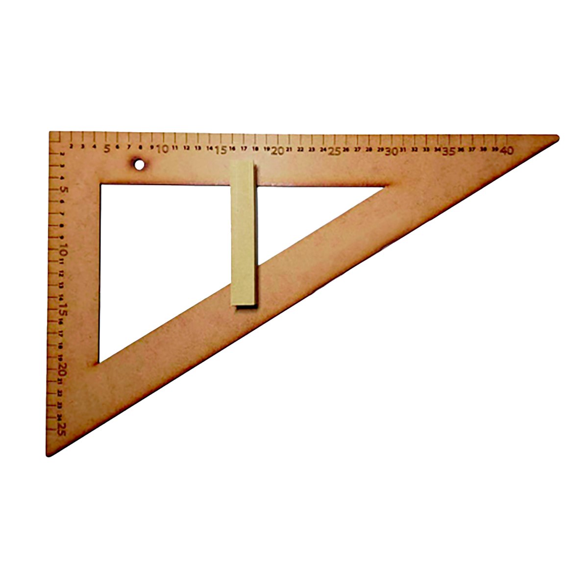 Esquadro de Madeira do Professor em Mdf 30°/60° Escala 40 Cm Sb ...