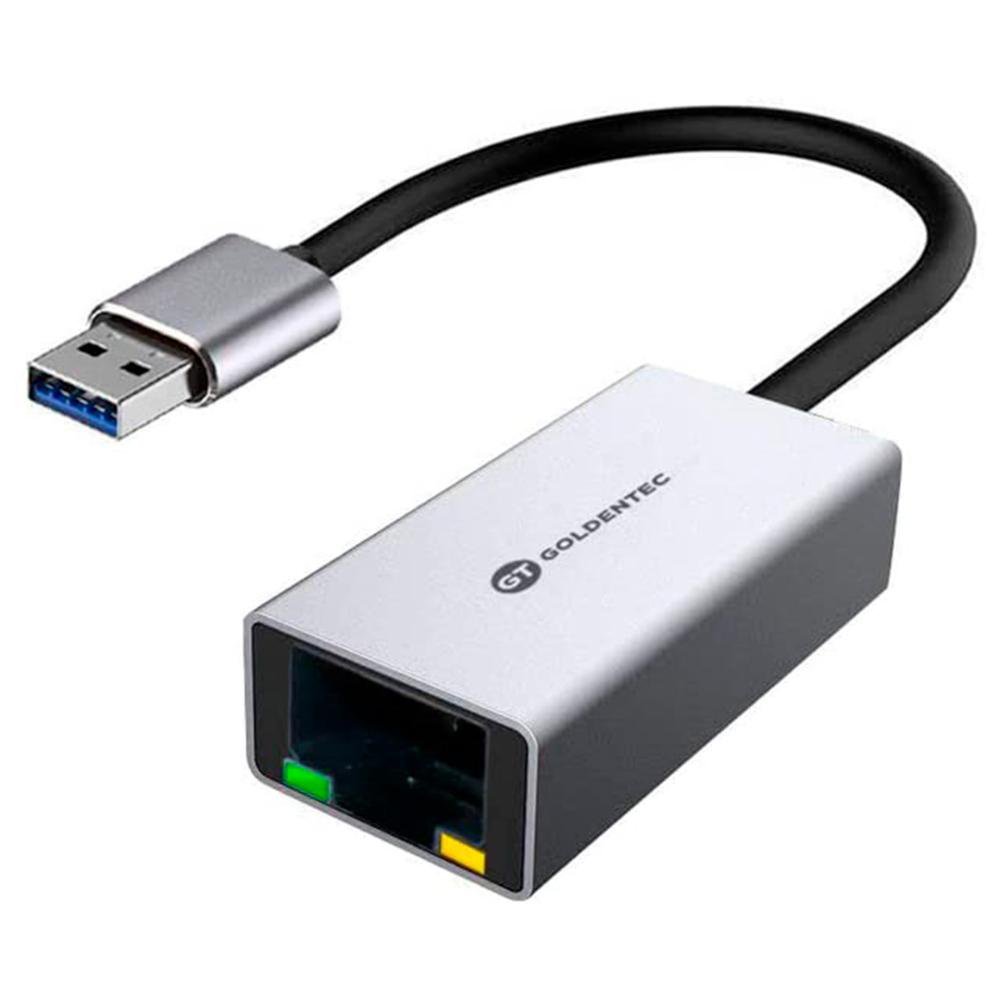 Adaptador USB 3.0 para RJ45 - 10/100/1000Mbps - 18.5cm - Goldentec ...