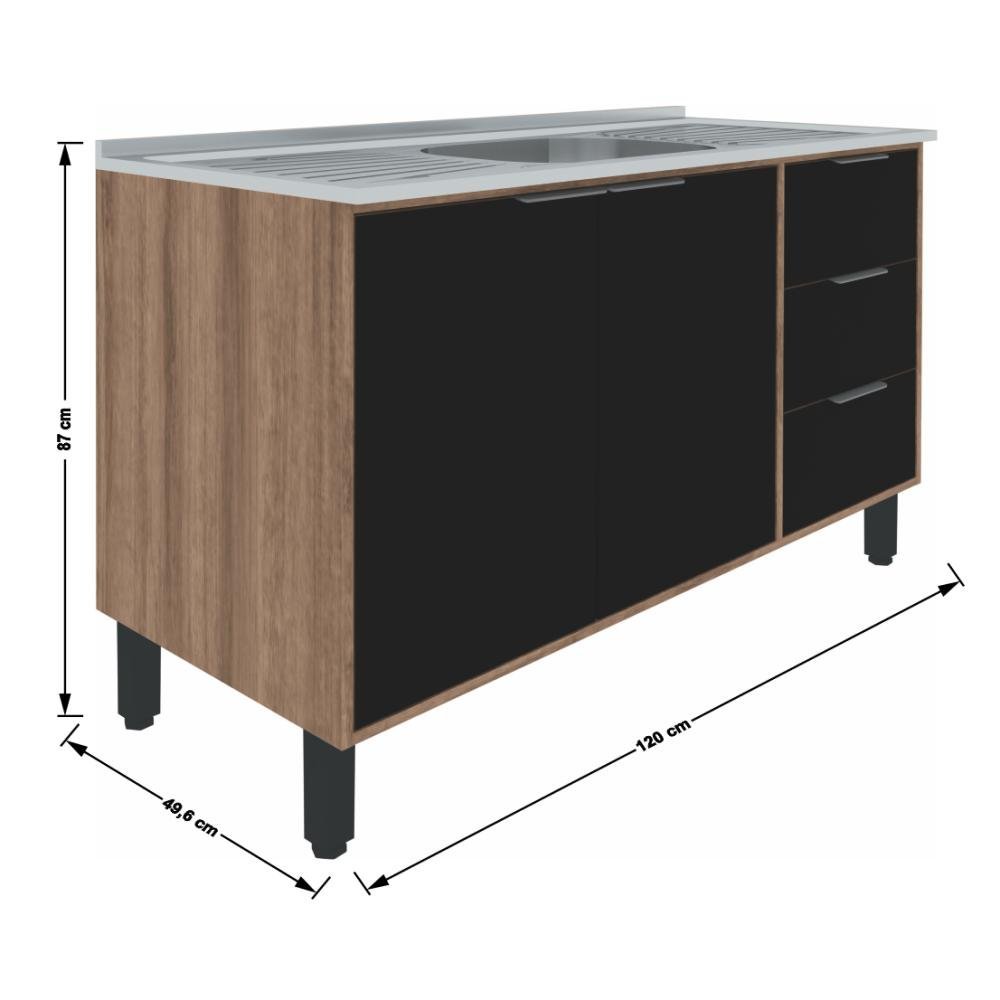 Kit Cozinha Planejada Completa Conjunto 10 Peças Com 21 Portas ...