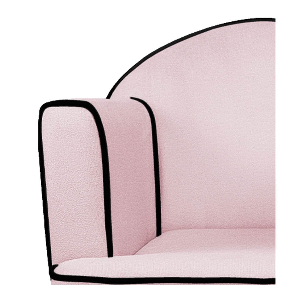 Poltrona Athena Base Giratória Madeira Corano - ADJ Decor - Rosa Bebê ...