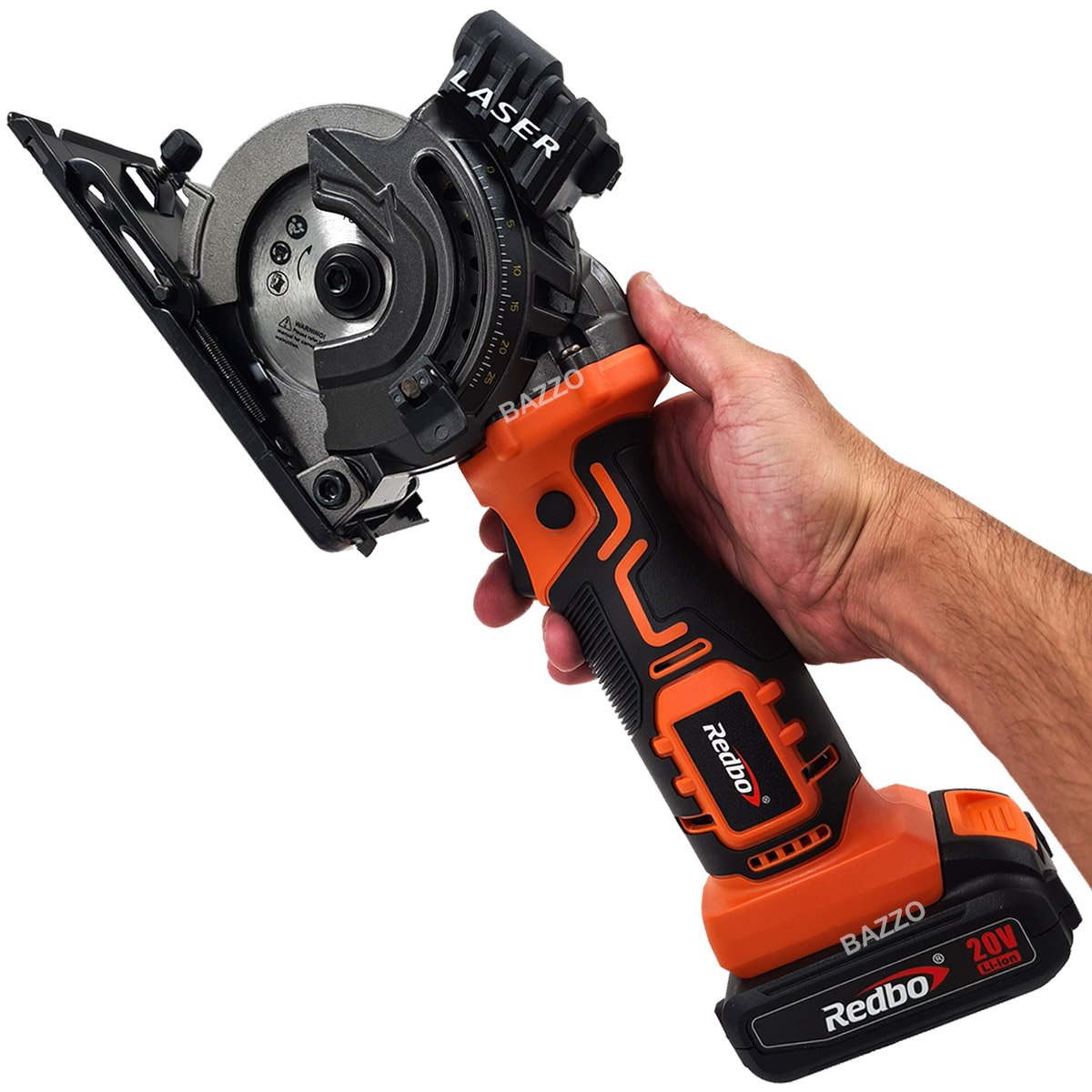 Mini Serra Circular Bateria 20v Sem Fio Redbo 89mm Com Laser ...