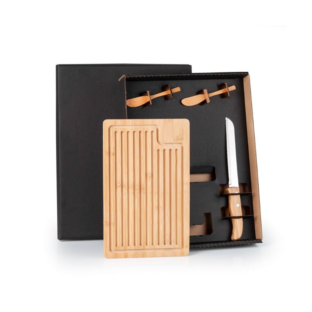 Kit Tábua Migalheira Com Faca - 4 Pçs Welf | MadeiraMadeira