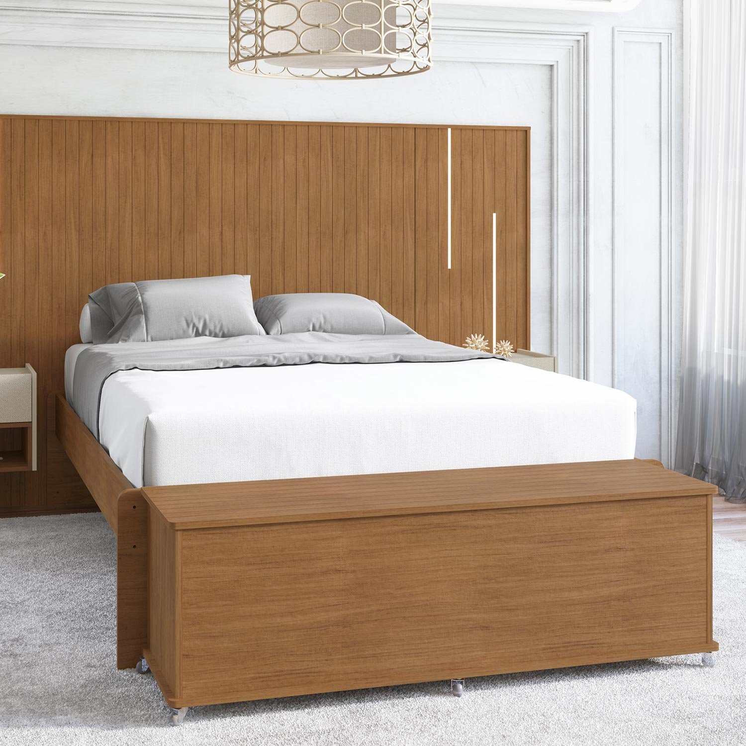 Recamier Bau Luca Cedro - Moveis Casa D | MadeiraMadeira