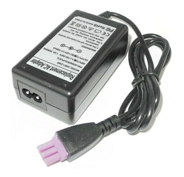 Fonte P/ Impressora Hp Deskjet 2543 Plug Roxo 22v Cabo Força ...