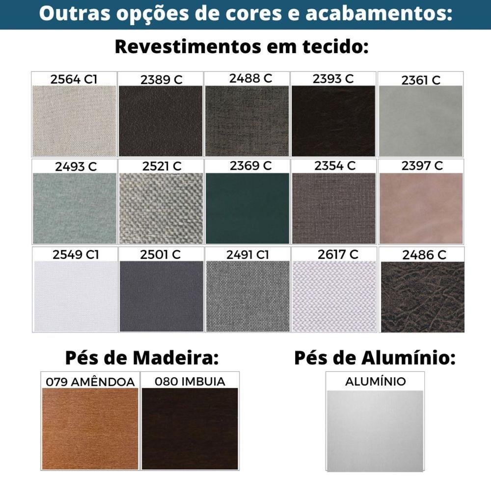 Sofá-Cama 3 Lugares MH-1174 Herval 201 cm Colchão Casal Linho Creme C1 ...