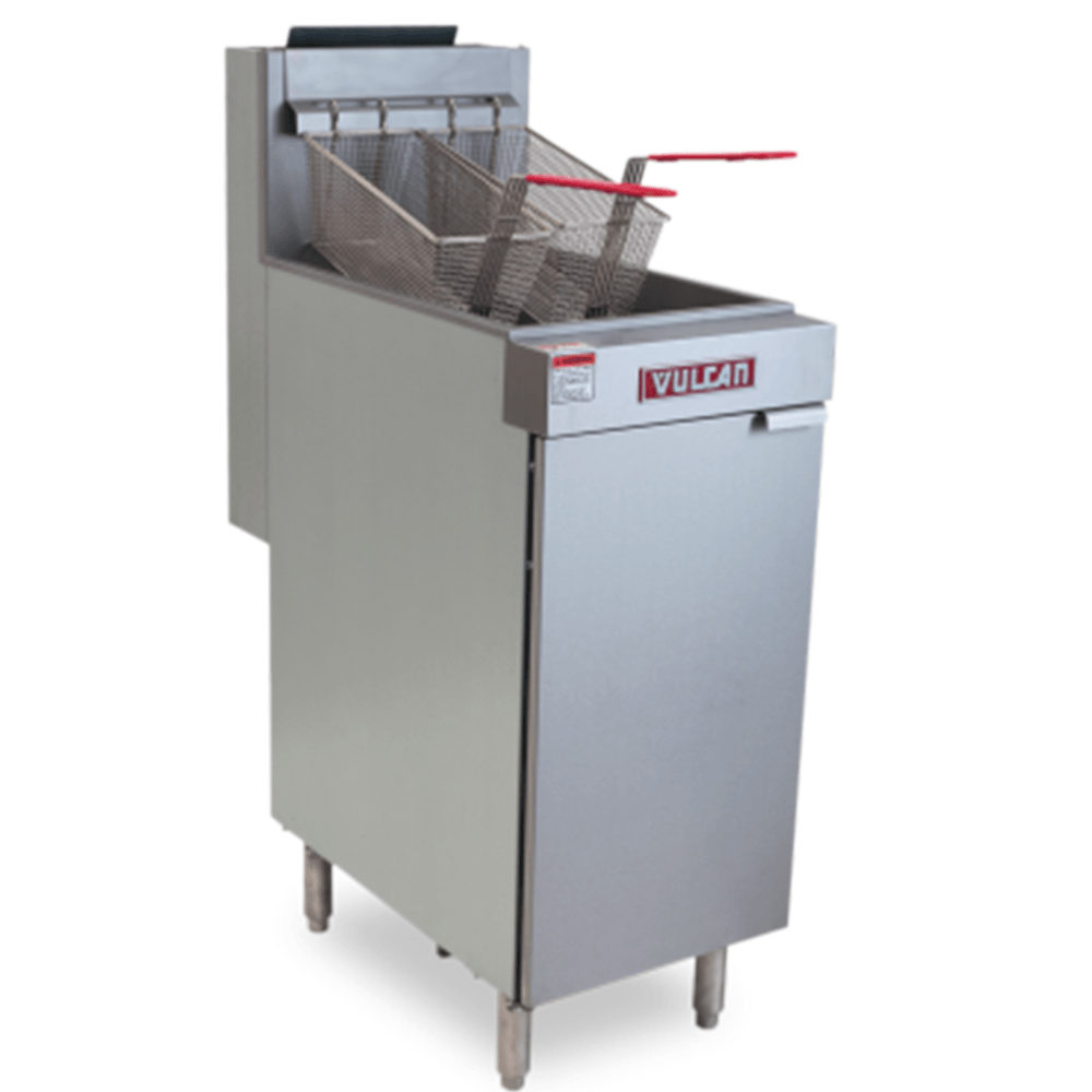Fritadeira Zona Fria a Gás Vulcan Lg400 Hobart - Aço Inox Tanque 28l 1 ...