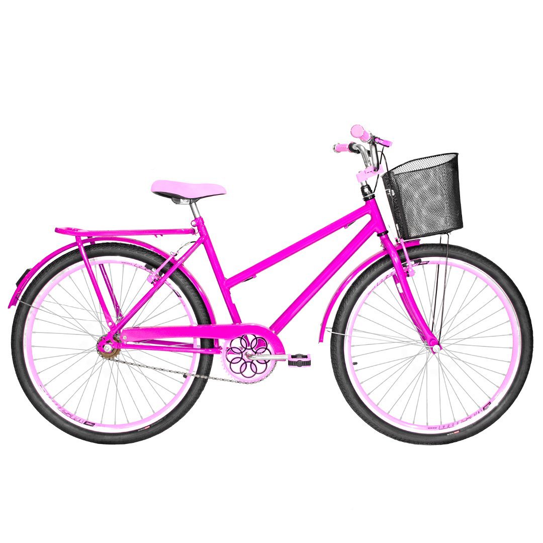 Bicicleta Feminina Aro 26 Poti Aero FlexBikes Pink e Rosa | MadeiraMadeira