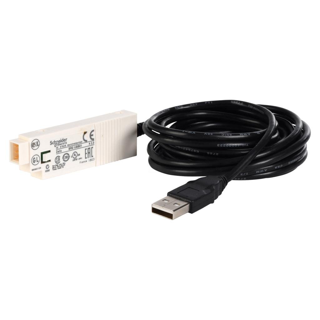 Cabo Programação Usb Zelio Logic 3 Metros Sr2usb01 Schneider ...