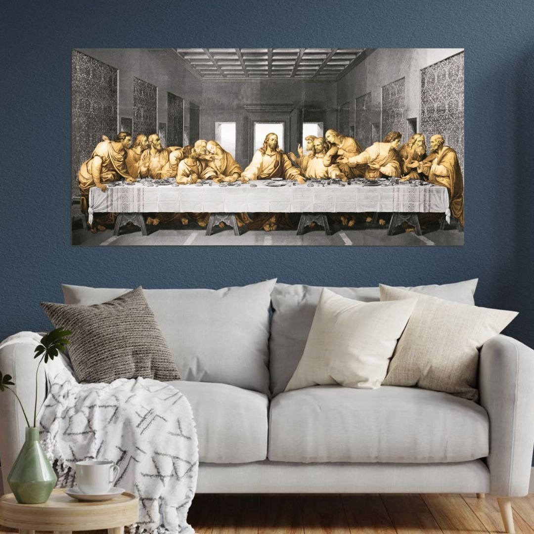 Quadro Decorativo - A Santa Ceia - 120x60cm | MadeiraMadeira