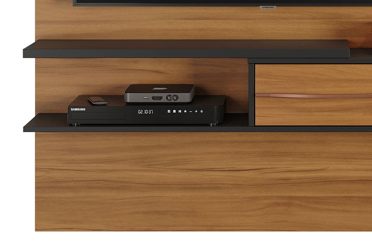 Painel para TV NT 1155 Freijó com Preto - Notável | MadeiraMadeira
