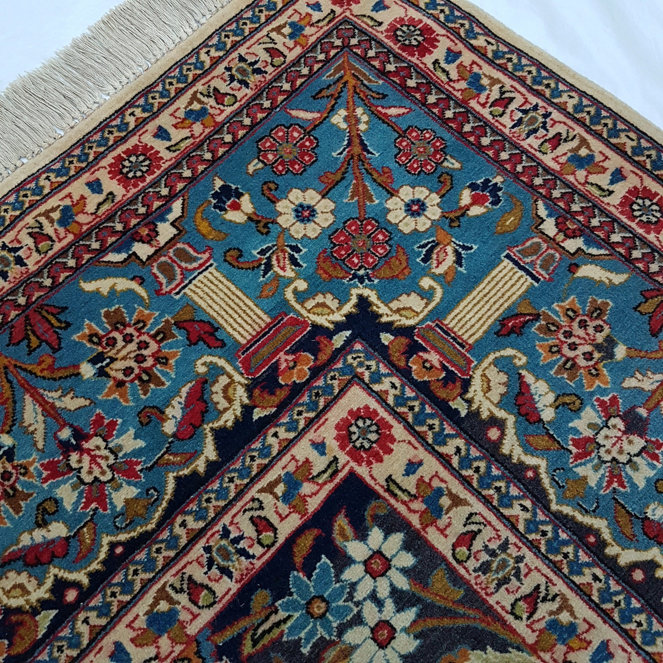 Tapete Persa Tabriz Palaciano Colunas - Handmade - 3,50 X 2,40 - #1133 ...