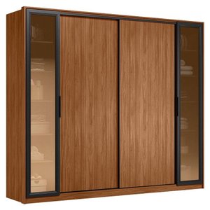 Guarda-roupa com Porta de Vidro | MadeiraMadeira