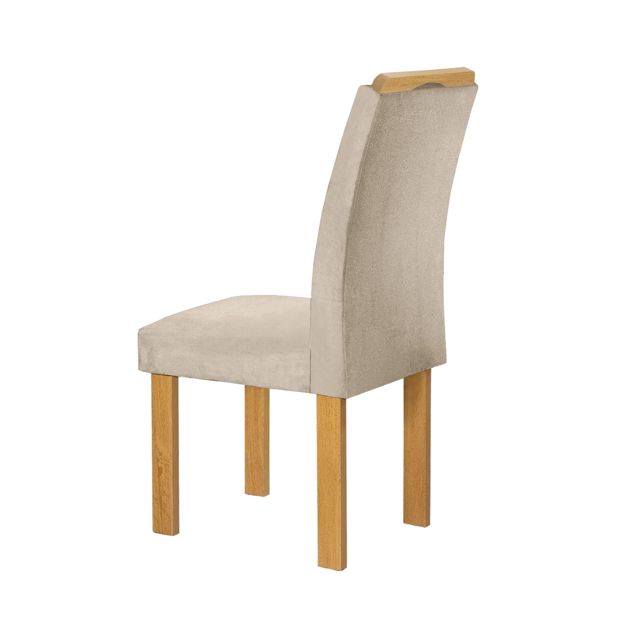 Conjunto Mesa Bella Ripada 120cm com 4 Cadeiras Arizona Tampo Bella com ...