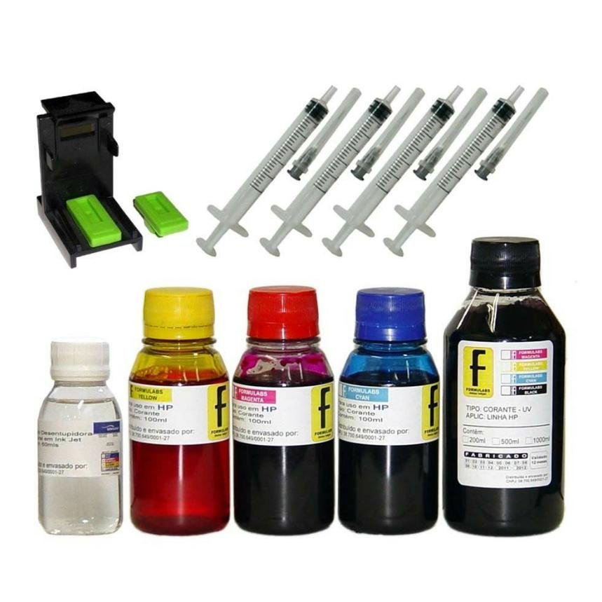 Kit Recarga para Cartuchos 4000ml Completo | MadeiraMadeira