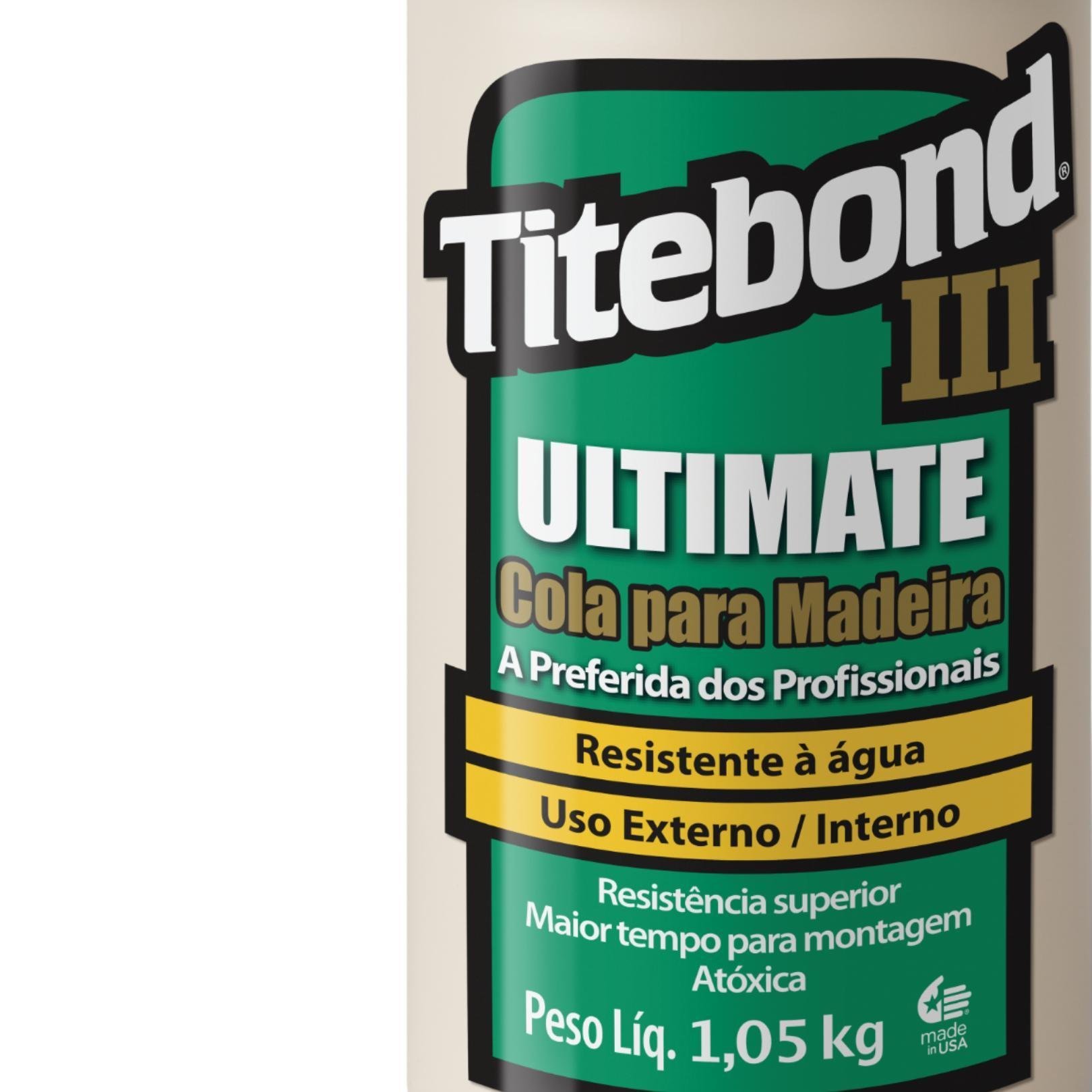 Cola Madeira Adesivo Wood Glue Titebond 3 Ultimate 1,05 Kg | MadeiraMadeira