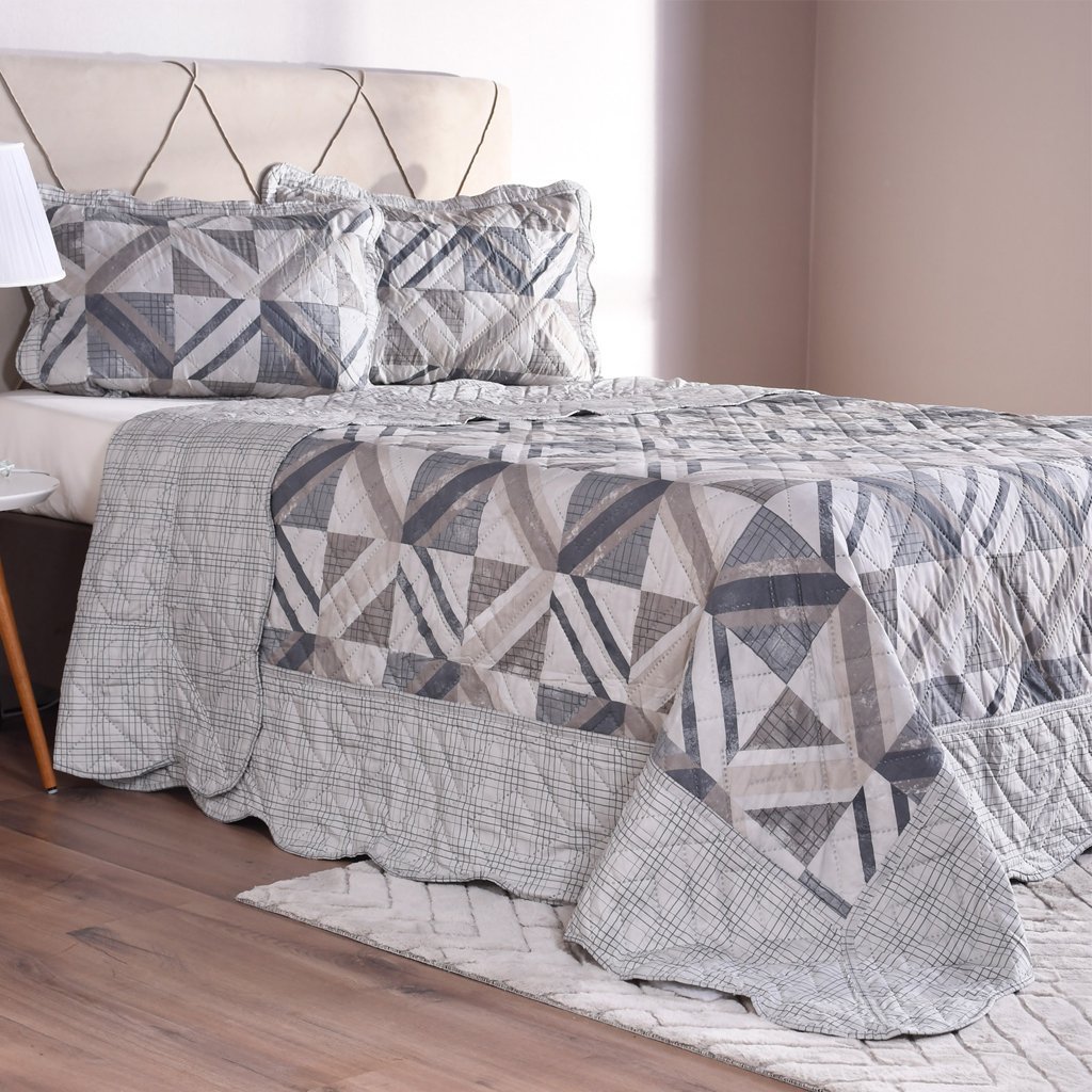 Kit Cobre Leito King Lottus Frame Matelassê Ultrassônico | MadeiraMadeira