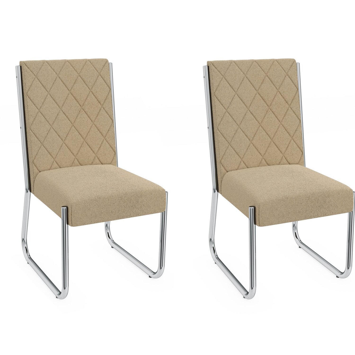 Kit 2 Cadeiras Toronto de Metal Sala de Jantar | MadeiraMadeira